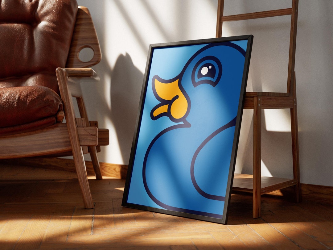 Blue Rubber Duck Poster | Files for Download Ready for Print, High ...