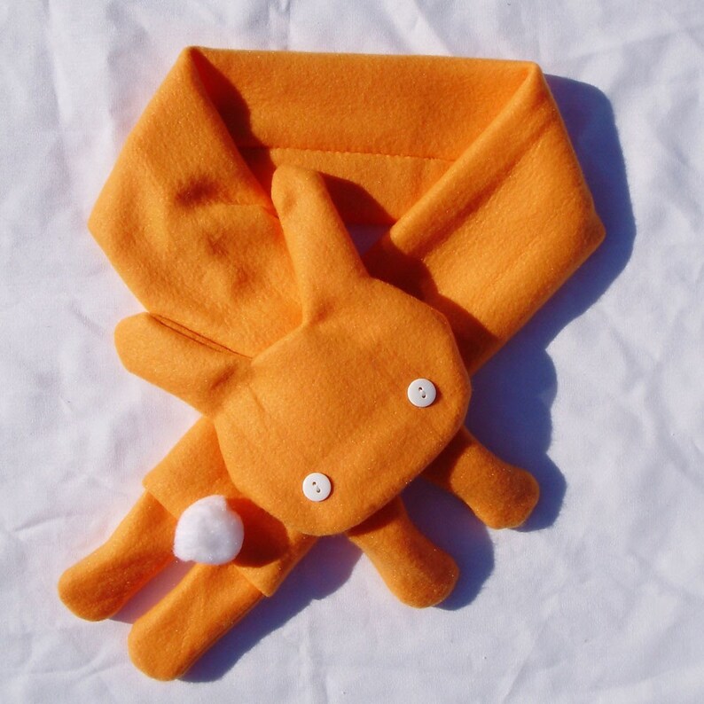 Orange Bunny Scarf - Etsy