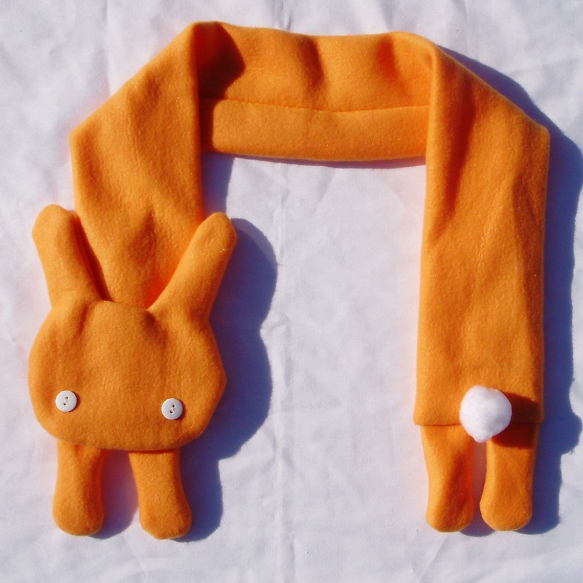 Orange Bunny Scarf - Etsy