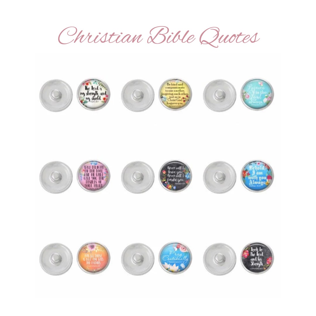 Christian - Bible - Religious Themed Snaps - Compatible With Ginger ...