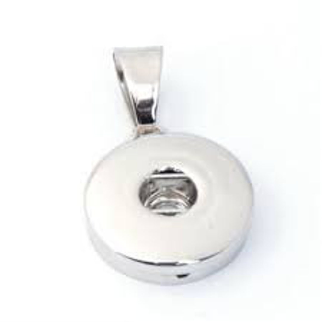 Snap Necklace, Snap Pendant, Compatible With Ginger Snaps, 18mm Snap ...