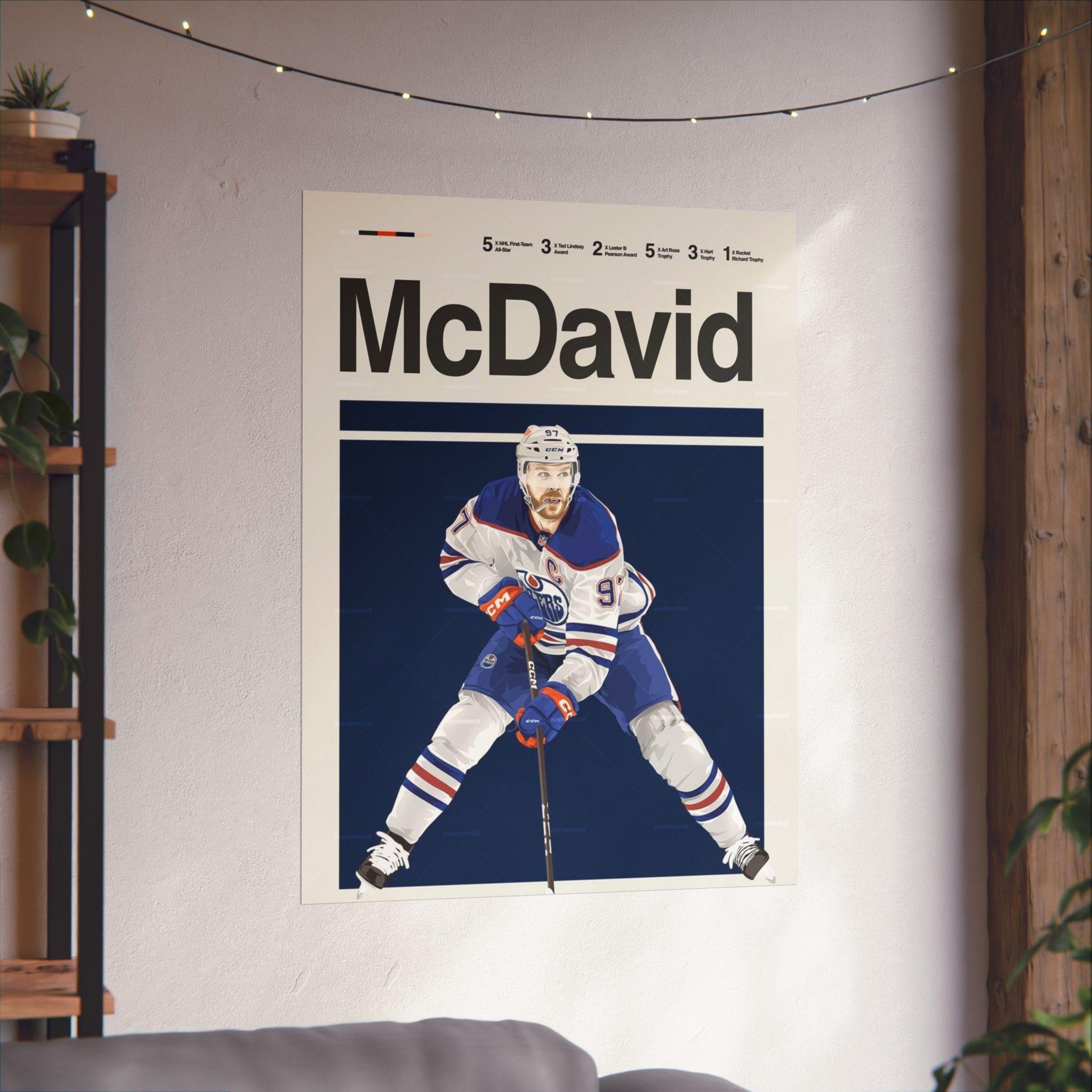 Matte Vertical Posters, Hockey Poster, Connor Mcdavid Poster - Etsy