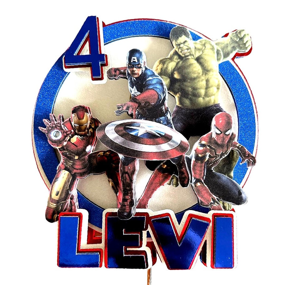 Marvel / Avengers Birthday Cake Topper - Etsy