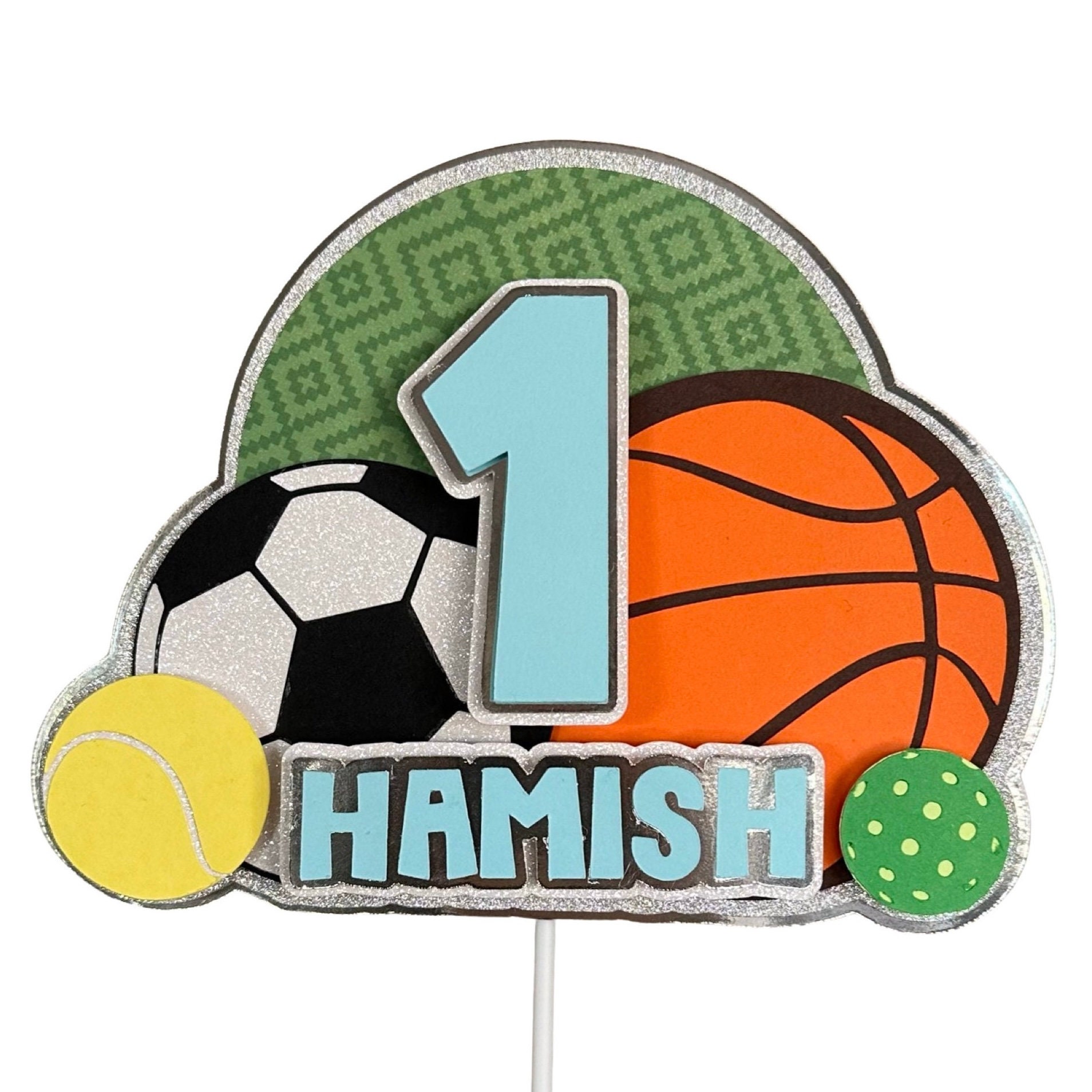 Sports Ball Birthday Cake Topper - Etsy