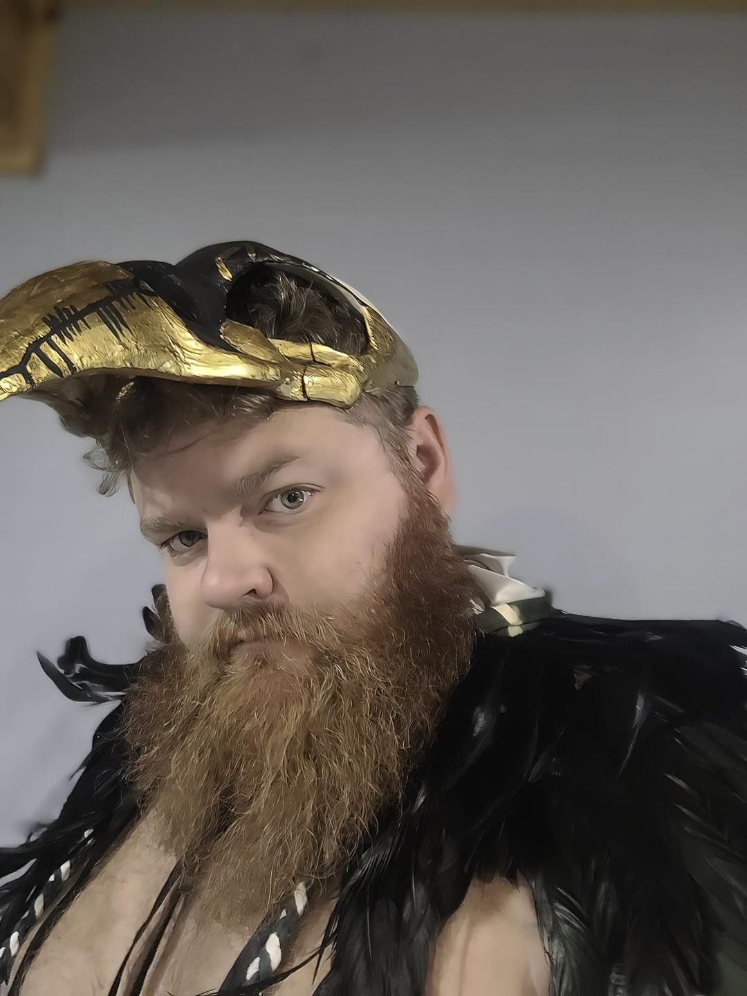 Wearable Shamanic Raven Skull Mask Handcrafted Ogham Writings, Runes ...