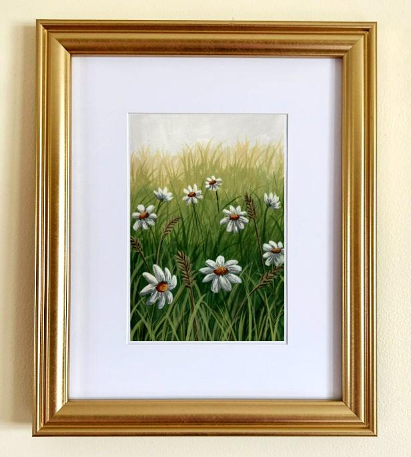 Art Print | "wildflower Daisies" | Reproduction of Original Gouache ...