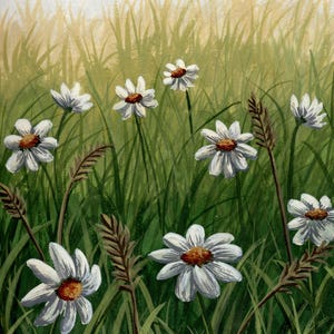 Art Print | "wildflower Daisies" | Reproduction of Original Gouache ...