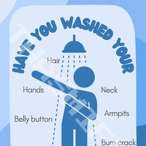 Shower Routine Checklist: Visual Aid for ADHD, ASD, Audhd (digital ...