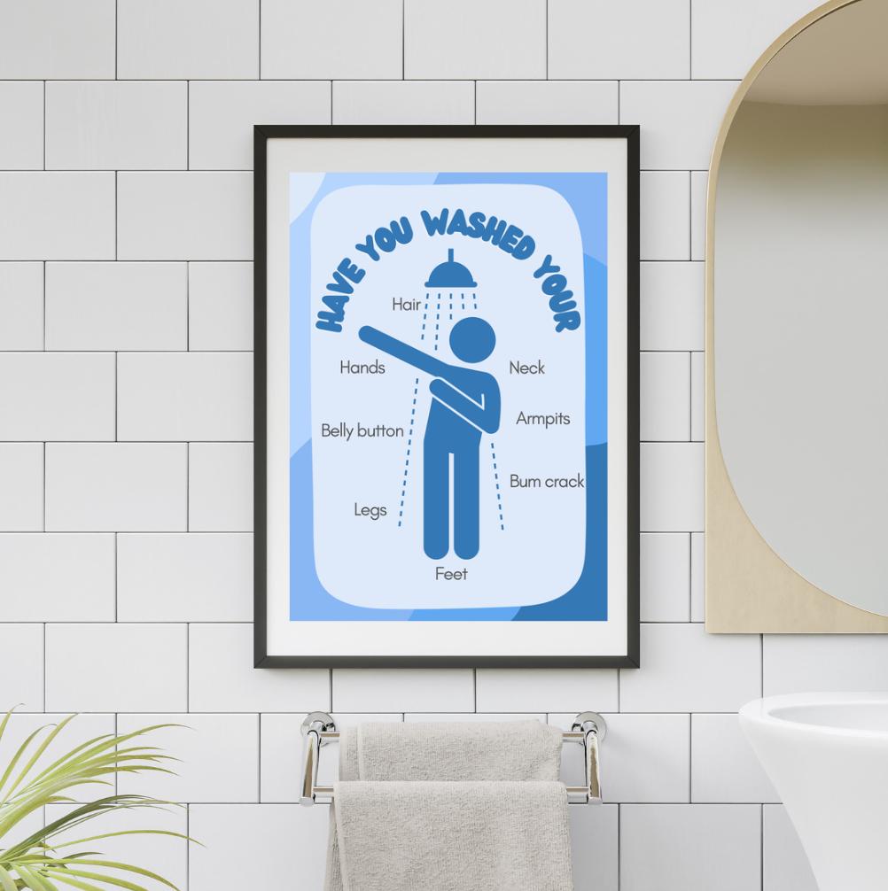 Shower Routine Checklist: Visual Aid for ADHD, ASD, Audhd (digital ...