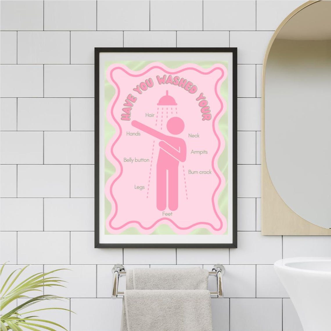 Visual Shower Routine Reminder Chart for Kids | Digital Download ...