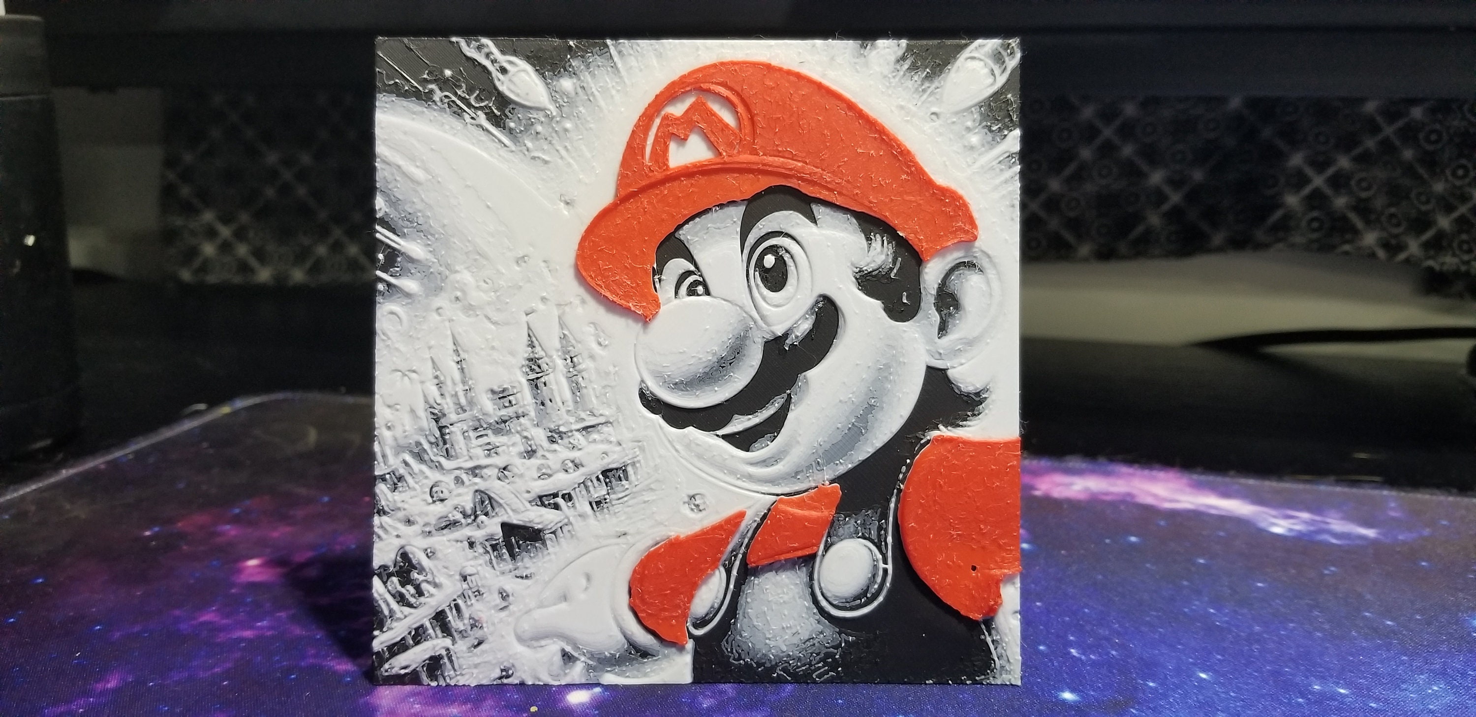 Hueforge, Realistic Art, 3d Printed Art, Mario, Super Mario, Super ...