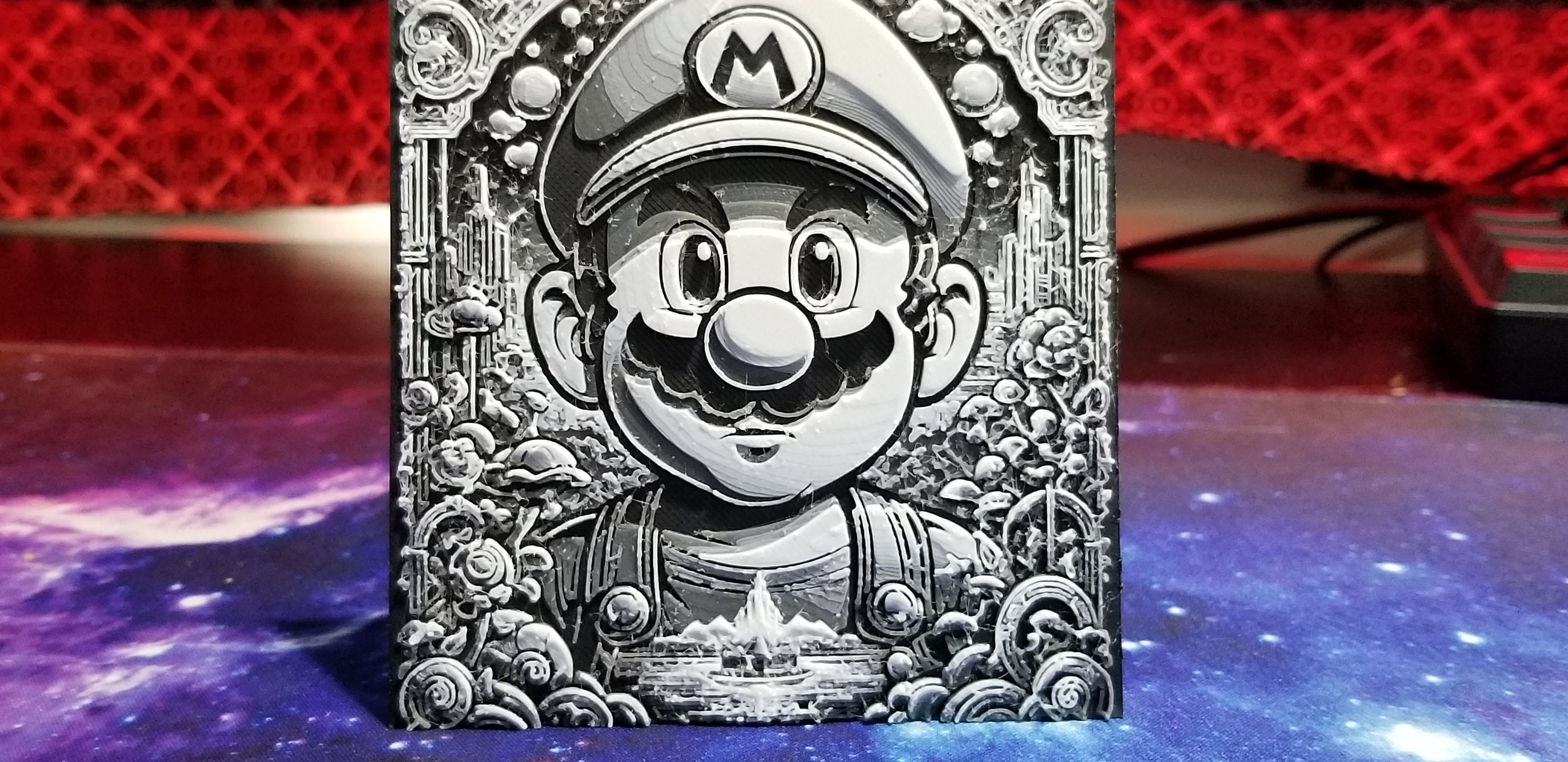 Hueforge, Realistic Art, 3d Printed Art, Mario, Super Mario, Super ...