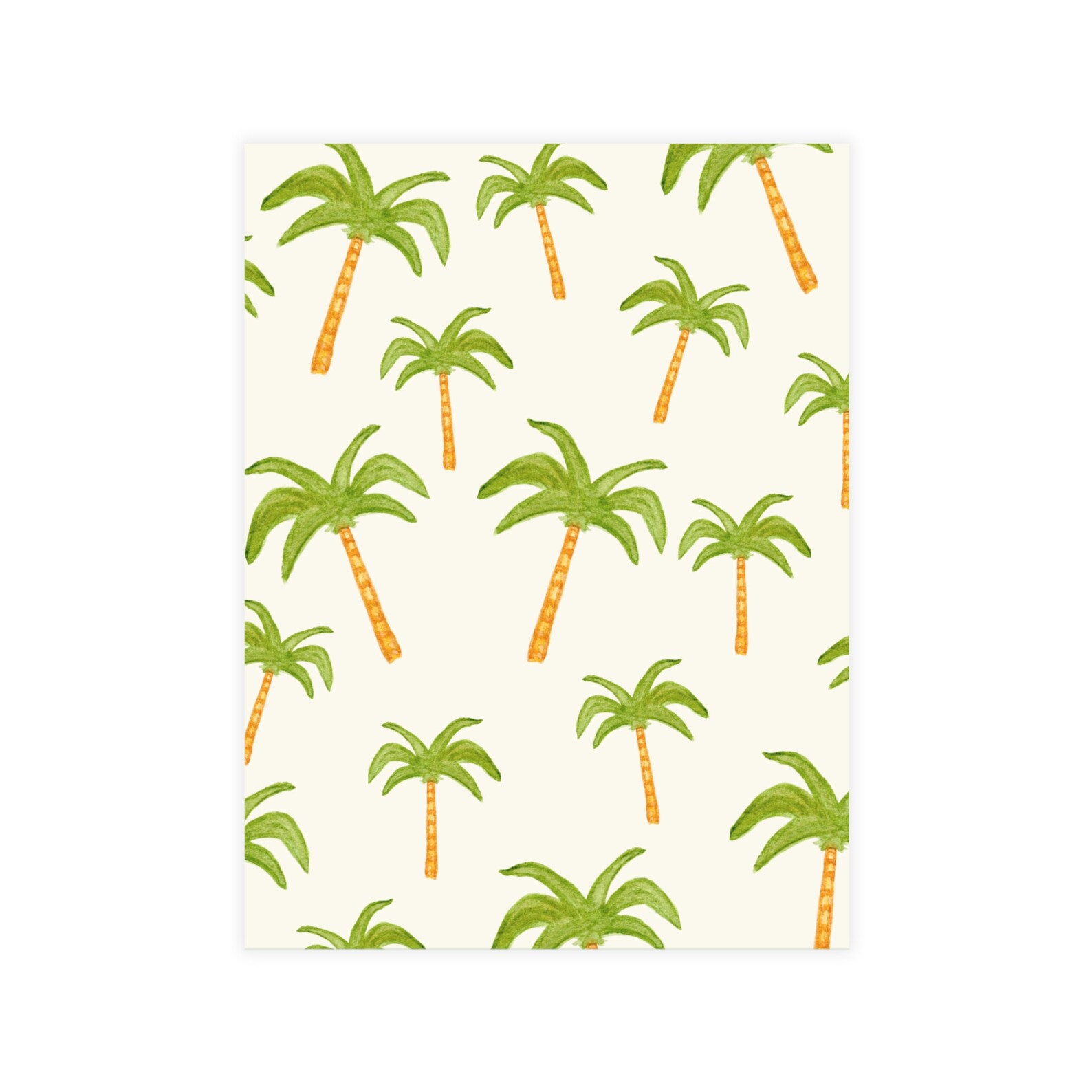 Tropical Palm Tree Stationery Watercolor Unique Thank You Cards - Etsy