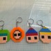 South Park Stan, Kyle, Kenny, and Cartman Perler Bead Keychains - Etsy
