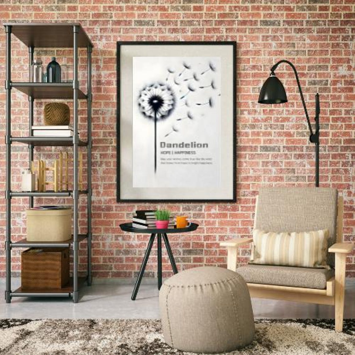 Meaningful Dandelion Wall Art Print Inspirational Digital Download ...