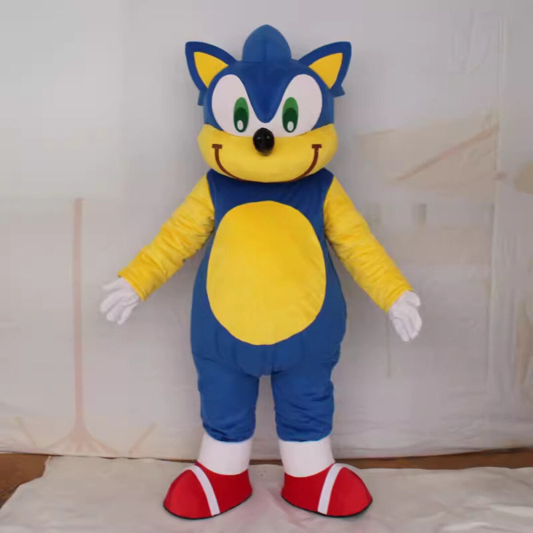 Sonic Mascot Costume, Fancy Dress Halloween Cosplay, Costume for Adults ...