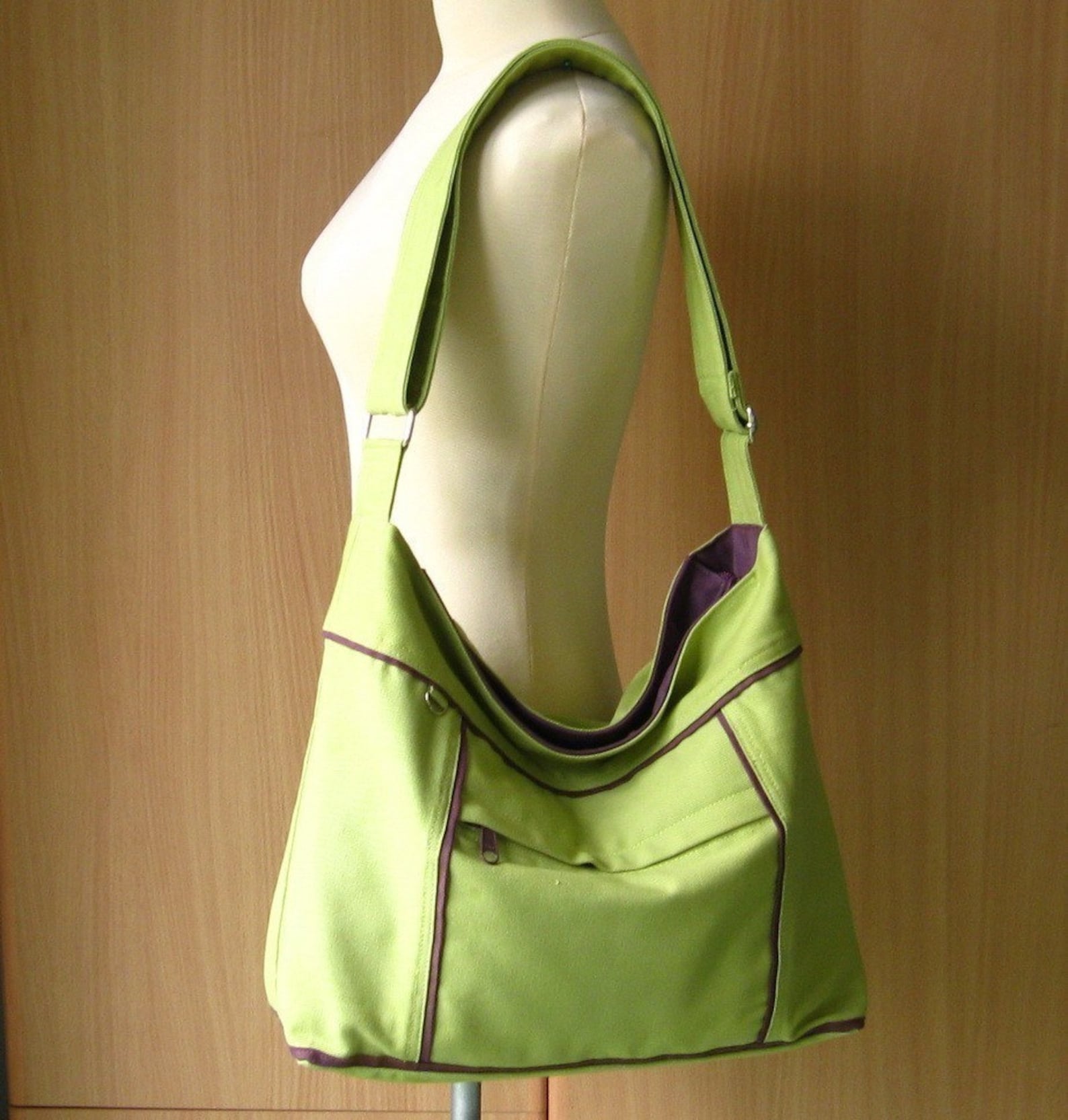 Pear Canvas Messenger Bag Diaper Bag Tote Purse Cross | Etsy