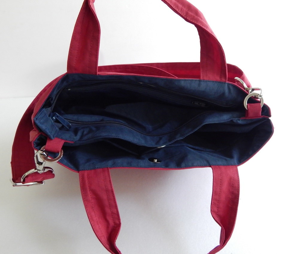 Red Water-resistant Bag Messenger Bag Light Weight Tote - Etsy
