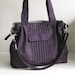 Deep Purple Canvas Tote Bag Messenger Bag for Women Travel - Etsy