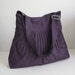 Deep Purple Canvas Multi-purpose Bag - Crossbody Bag, Women Messenger ...