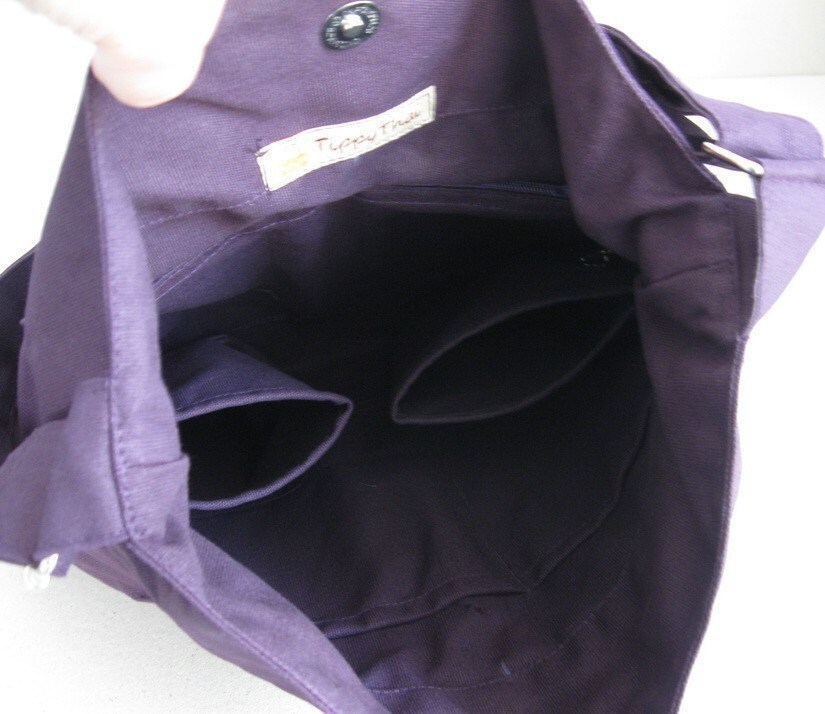Deep Purple Canvas Multi-purpose Bag - Crossbody Bag, Women Messenger ...