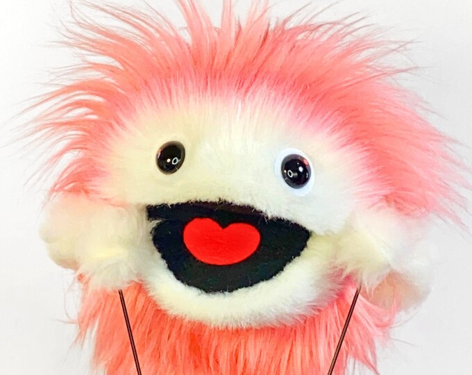 PINK FURGAL - Hand Puppet Synthetic Faux Fur Muppet Monster Arm Rods - Etsy