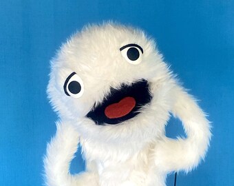 BLUE FURGAL Hand Puppet Synthetic Faux Fur Muppet Monster Arm Rods - Etsy