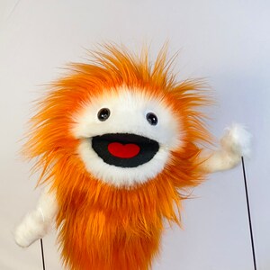ORANGE FURGAL Hand Puppet Synthetic Faux Fur Muppet Monster Arm Rods - Etsy