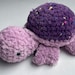 Charming Handmade Crochet Turtle – Cozy Purple Plush With Fun Sprinkles ...