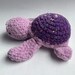 Charming Handmade Crochet Turtle – Cozy Purple Plush With Fun Sprinkles ...