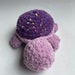 Charming Handmade Crochet Turtle – Cozy Purple Plush With Fun Sprinkles ...