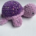 Charming Handmade Crochet Turtle – Cozy Purple Plush With Fun Sprinkles ...