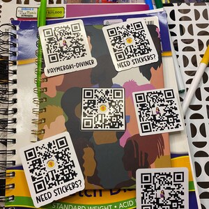 Custom Vinyl QR Code Stickers | Logo QR Code Stickers | Die-cut ...