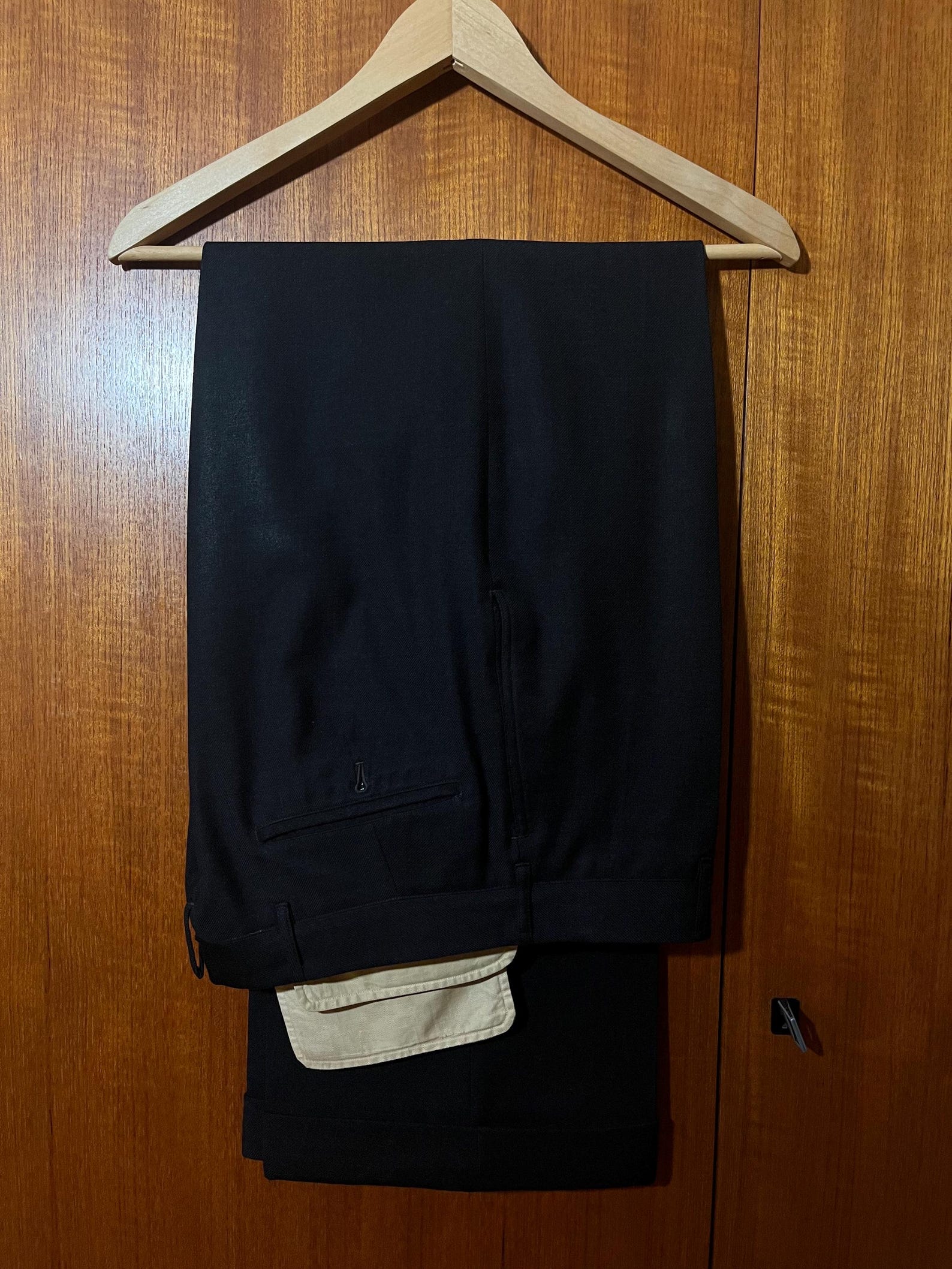 Vintage 1930s 1940s Black Wool Suit Double Breasted 3pc Jacket ...