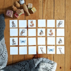 Printable Animal Memory Matching Game - Instant Digital Download ...