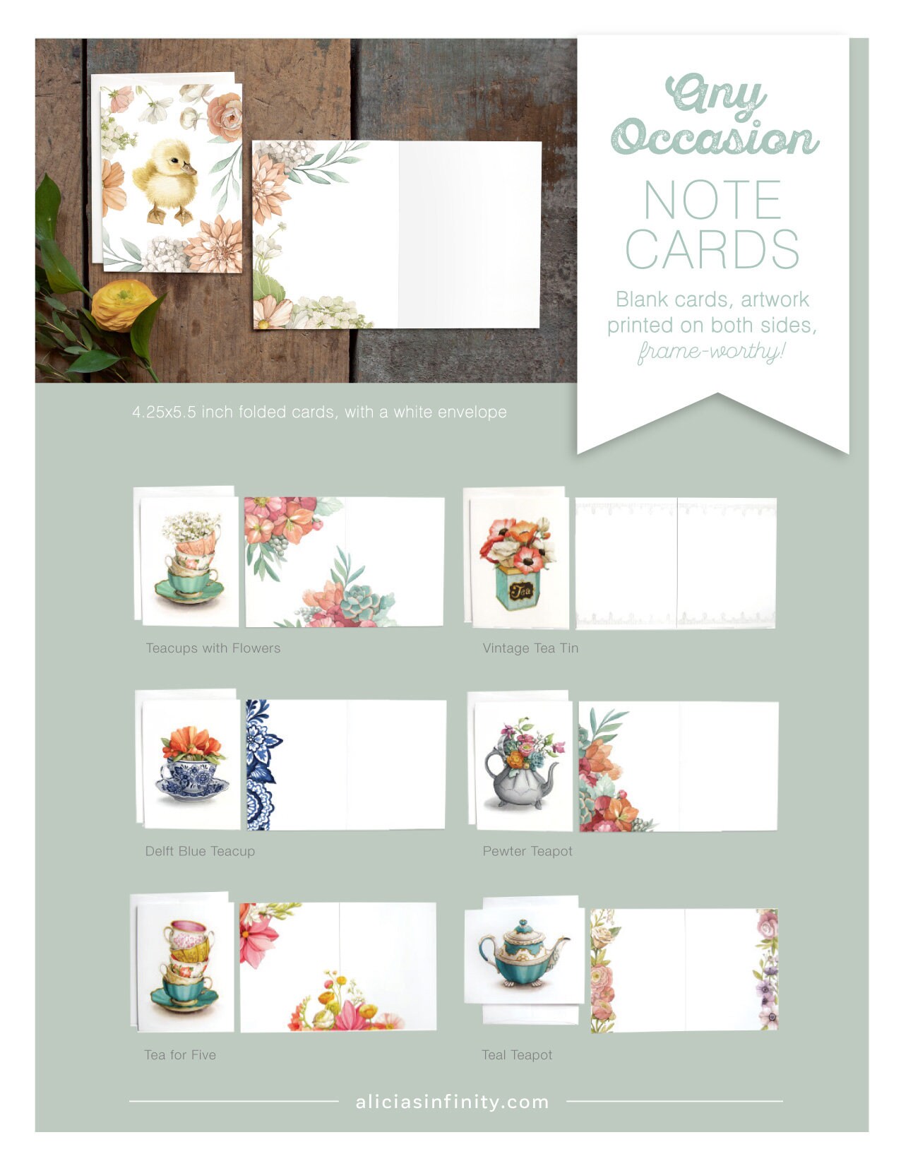 Mix and Match a set of Notecards Bulk deal for 6 or more | Etsy
