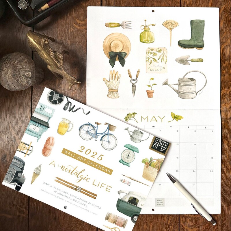 Watercolor Calendar - Etsy