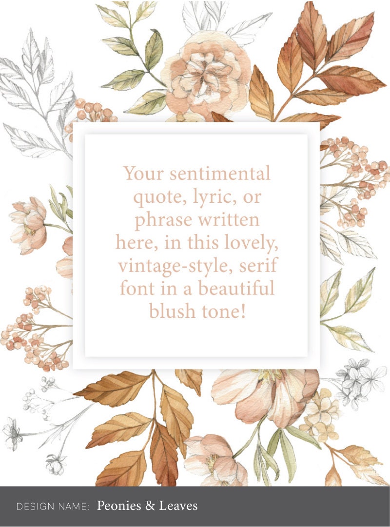 Custom Quote Lyric Phrase or Words Art Print With | Etsy