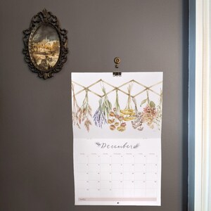 2025 Wall Calendar "in the Garden" - Watercolour Illustrated Flowers ...