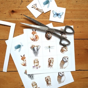 Printable Animal Memory Matching Game - Instant Digital Download ...
