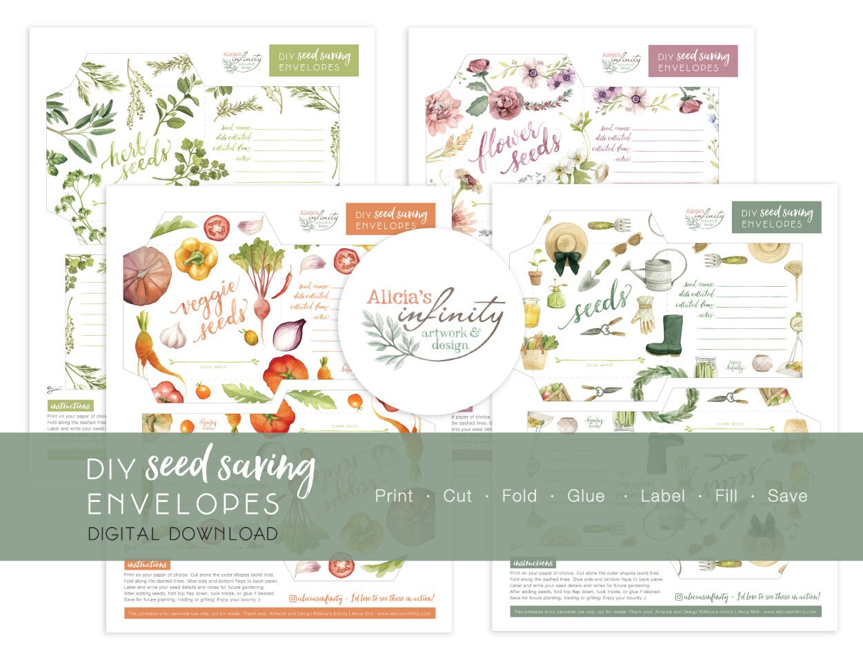 Floral & Garden Crafts Craft Supplies & Tools Generic Herbs Veggie ...