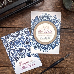 Delft Blue Wedding Invitation - SAMPLE - Blue Willow Wedding ...