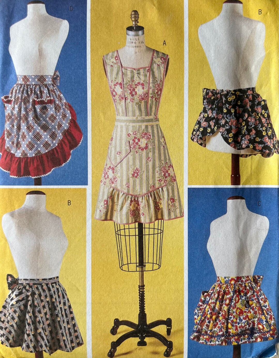 Butterick B6567 Vintage Apron Collection Sewing Pattern Uncut - Etsy