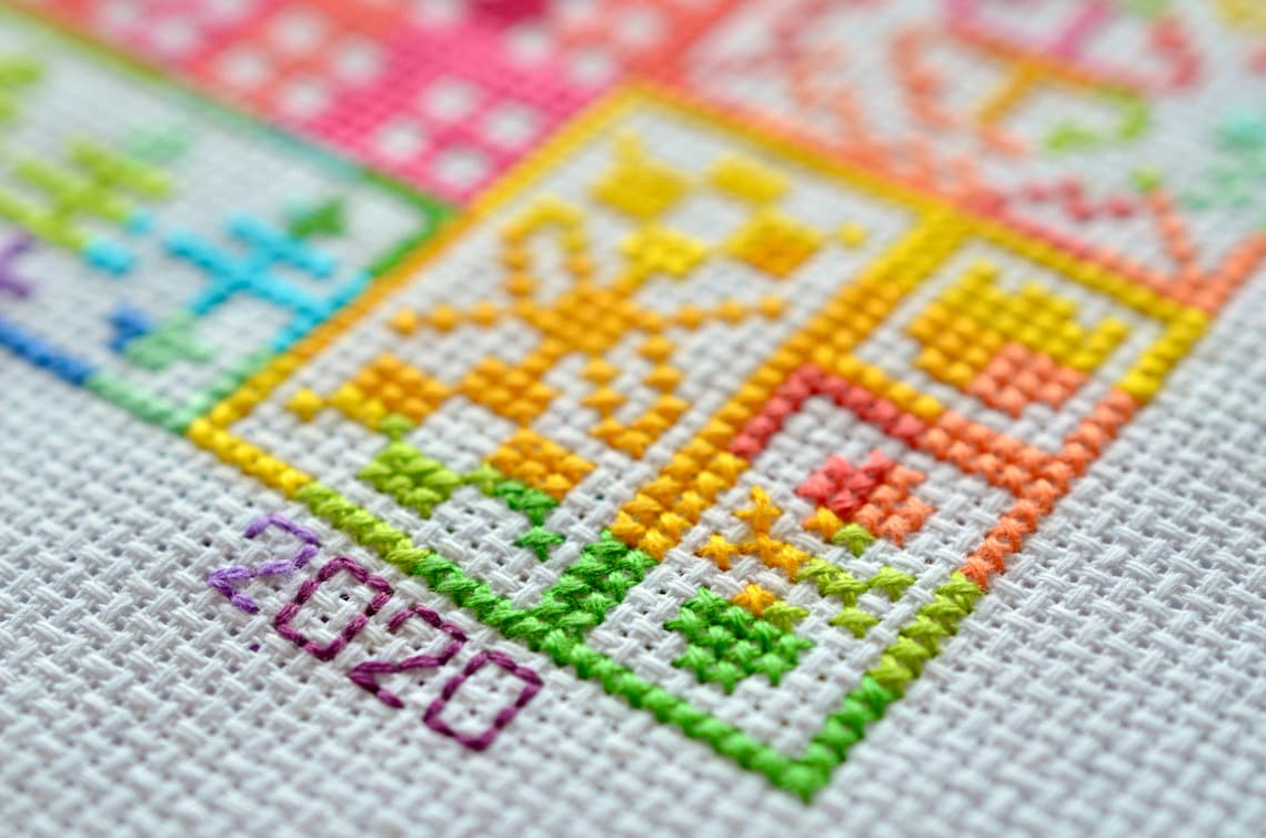 Temperature Quilt Cross Stitch Pattern: DIY Weather Tracker (digital ...