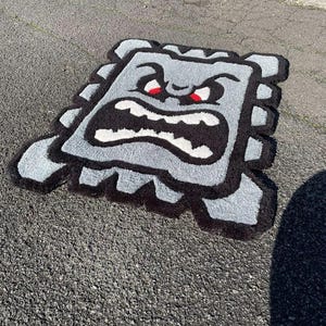 Thwomp (MARIO) Tufting/rug - Etsy