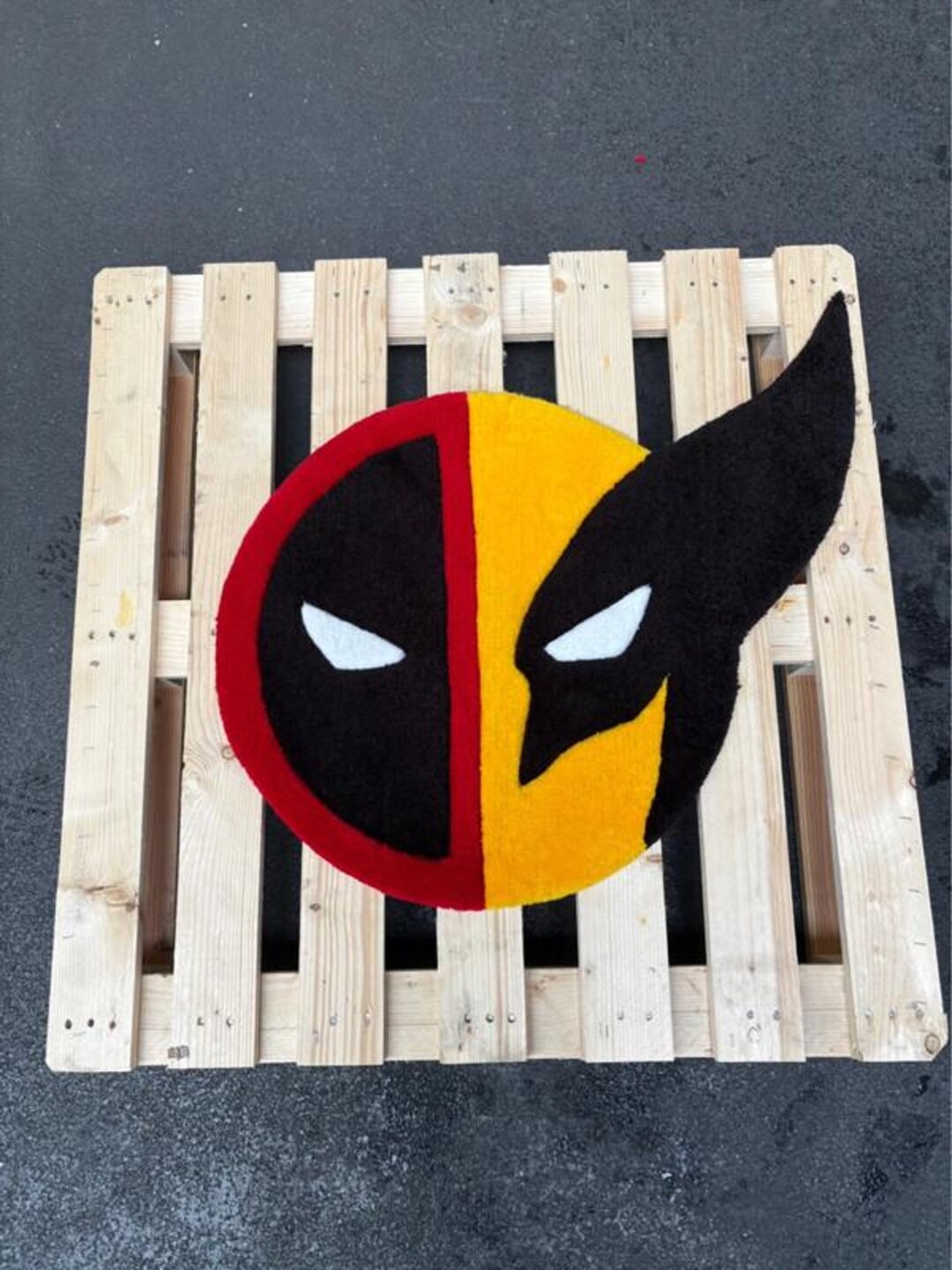 Deadpool X Wolverine Rug 100% Handmade 90x90cm - Etsy UK