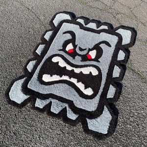 Thwomp (MARIO) Tufting/rug - Etsy