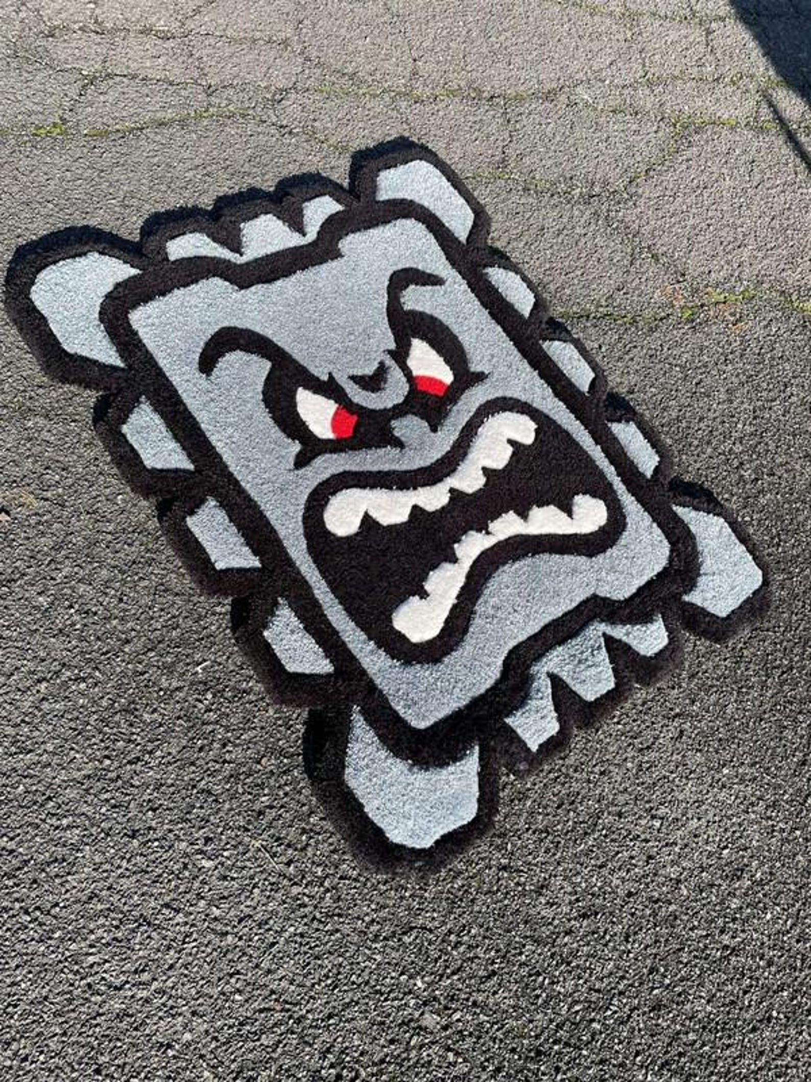 Thwomp (MARIO) Tufting/rug - Etsy