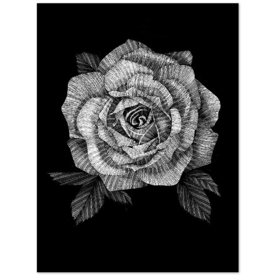 Scratch Art Roses