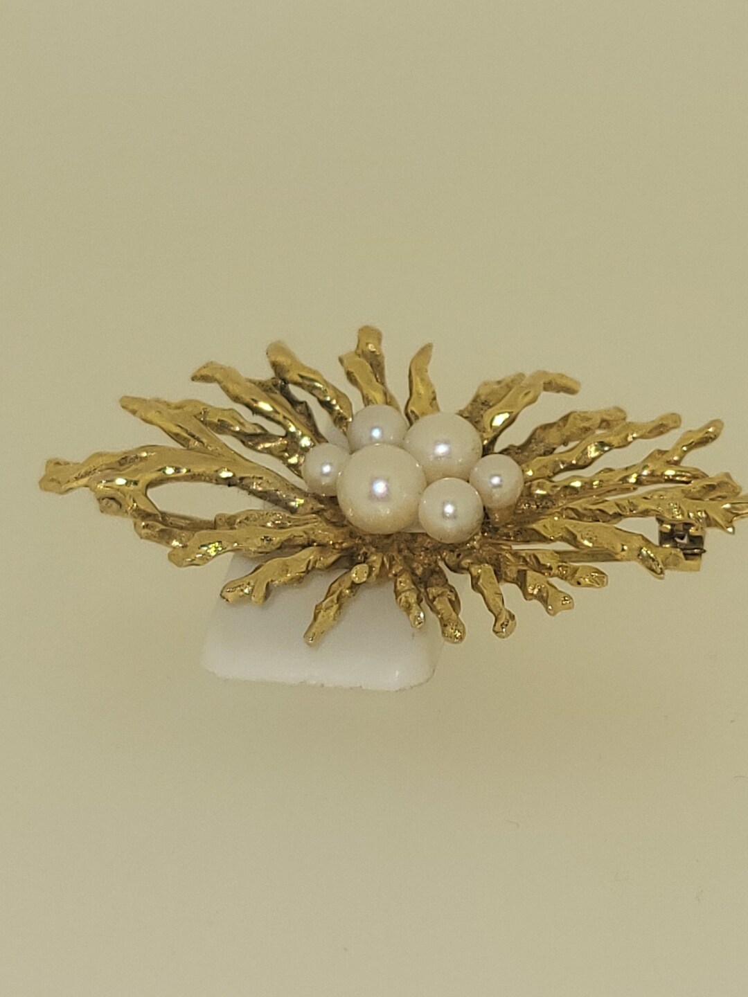 Vintage Pre-loved 9ct Yellow Gold Deakin & Francis Pearl Brooch - Etsy